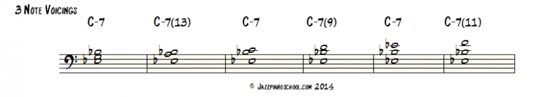 Jazz Piano Voicings Part 1 - How To Create Left Hand Voicings